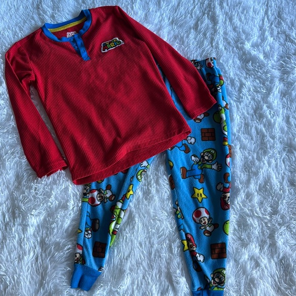 Nintendo | Pajamas | Super Mario Boys 2 Piece Fleece Pajama Set Red ...